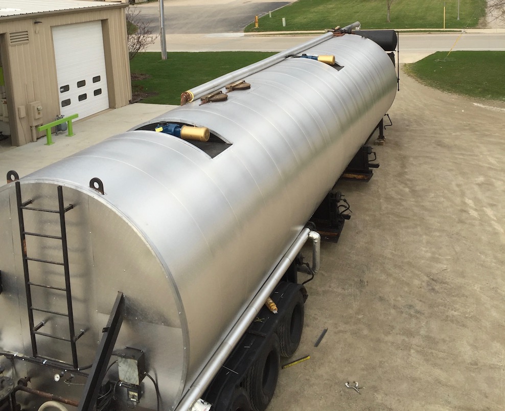 Asphalt Tank Skin and Insulation Install